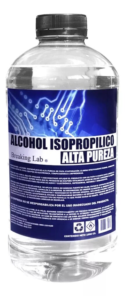 ALCOHOL ISOPROPILICO 1 LT – ALTA PUREZA – Trtech