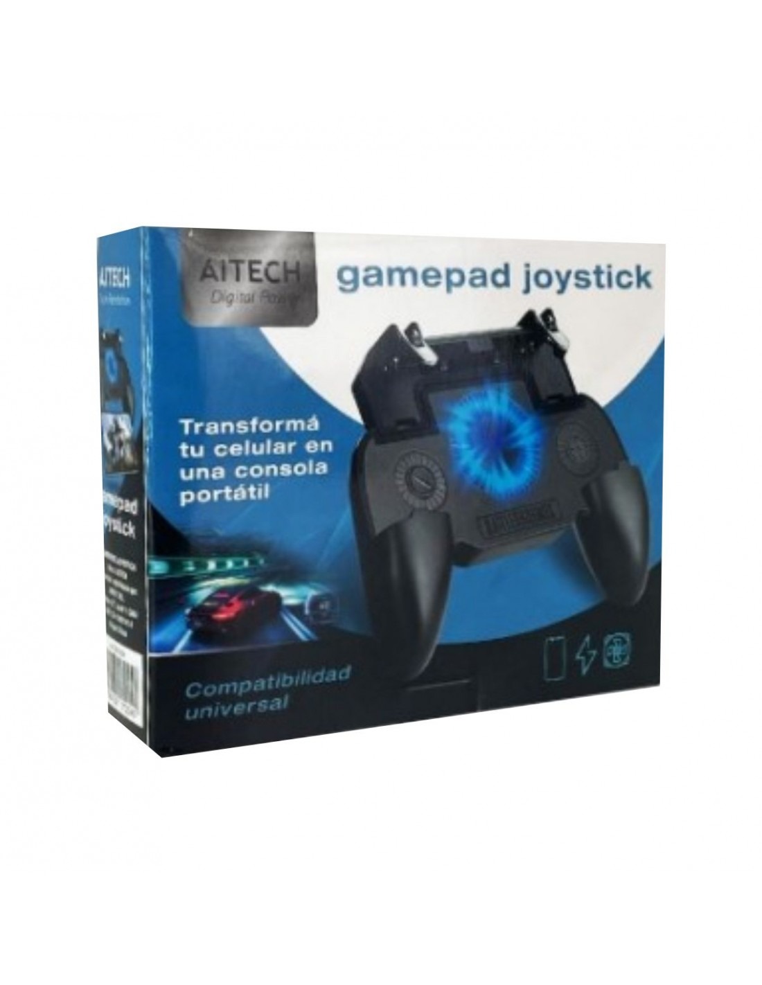 Gamepad Joystick Aitech para Celular Con Refrigeración Y Power Bank ...